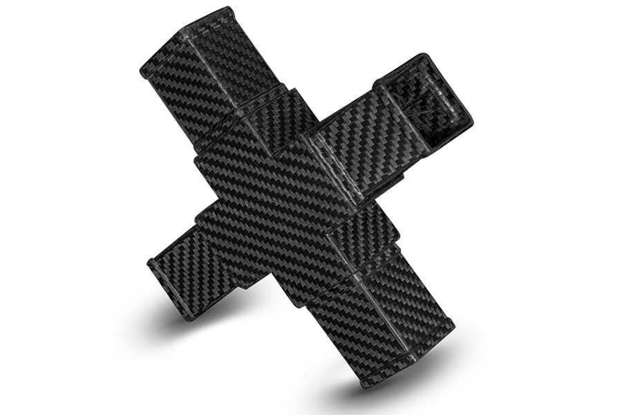 Refiflex® 40S 4-Way Cross-Shaped Connector - Carbonwebshop